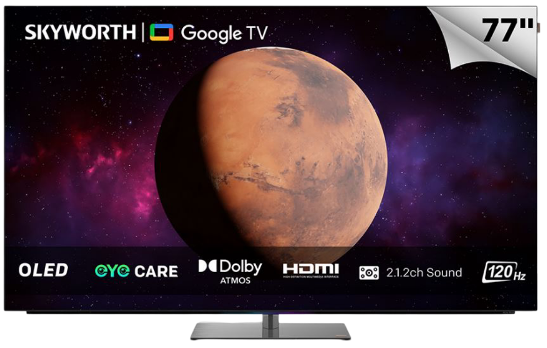 Skyworth 77 Inch SXF9850 OLED UHD Google TV - Techniworld